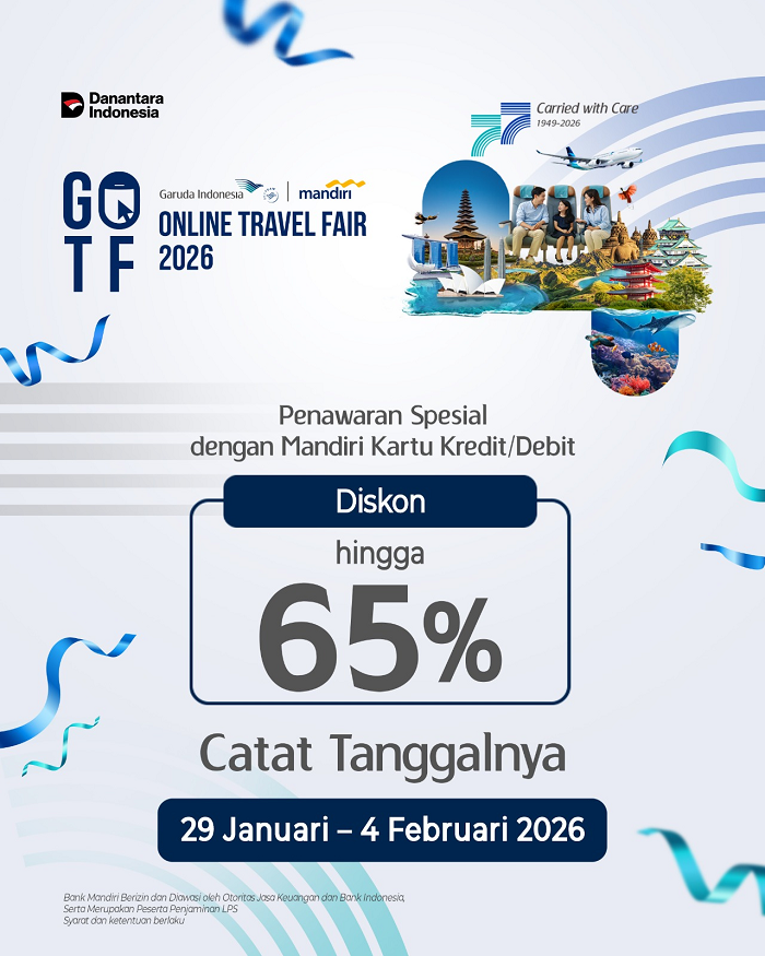 Garuda Indonesia Online Travel Fair 2026 Tawarkan Diskon Tiket